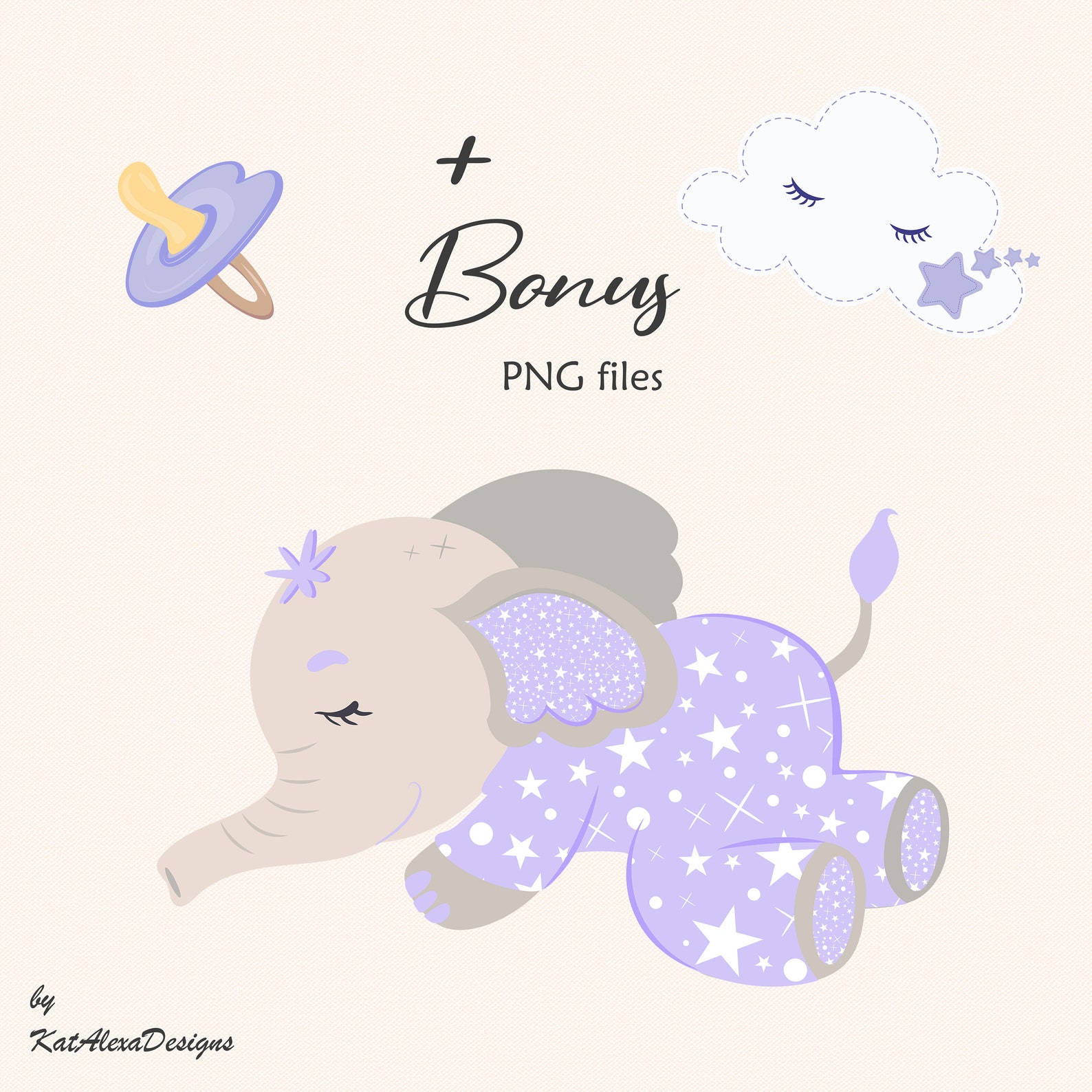 Newborn Baby Digital Paper, Baby Girl SEAMLESS Patterns, Baby Shower ...