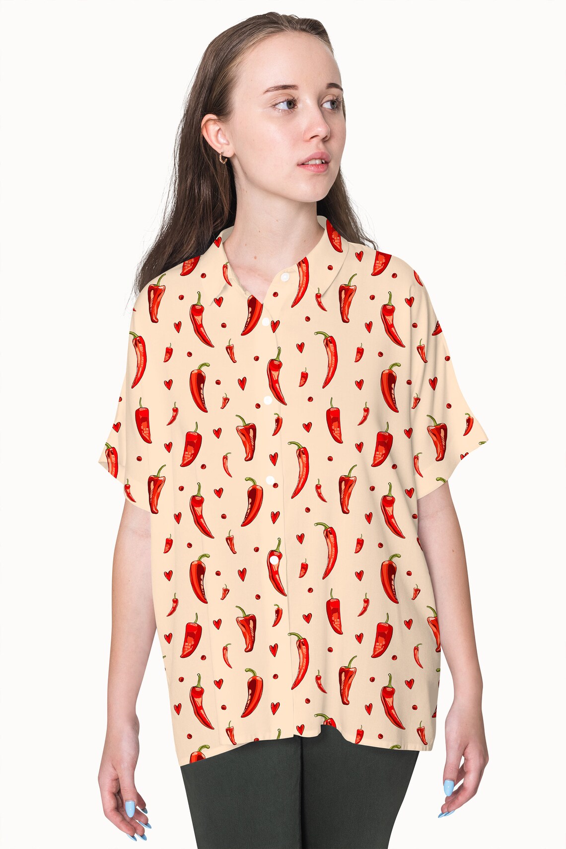 Hot Chilli Pepper Seamless Repeat Pattern, Spicy Vegetable Fabric ...