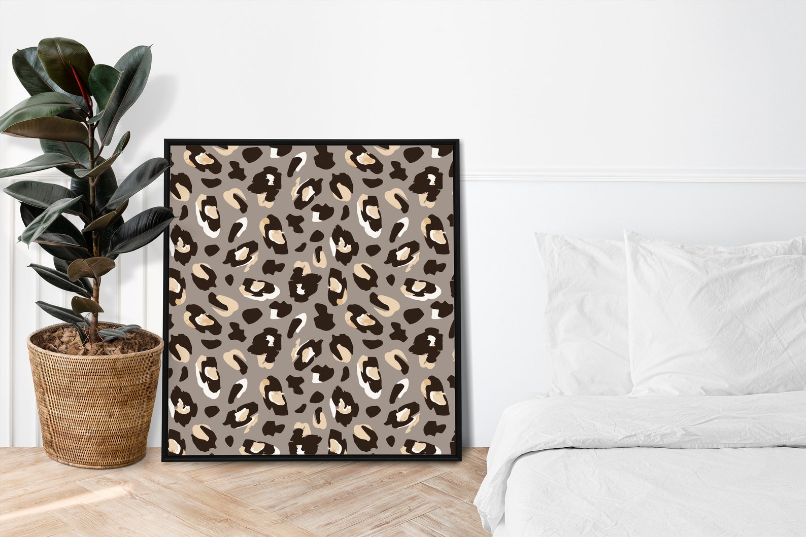 Modern Leopard Seamless Pattern, Leopard Spots Pattern, Exotic Cat Fur ...