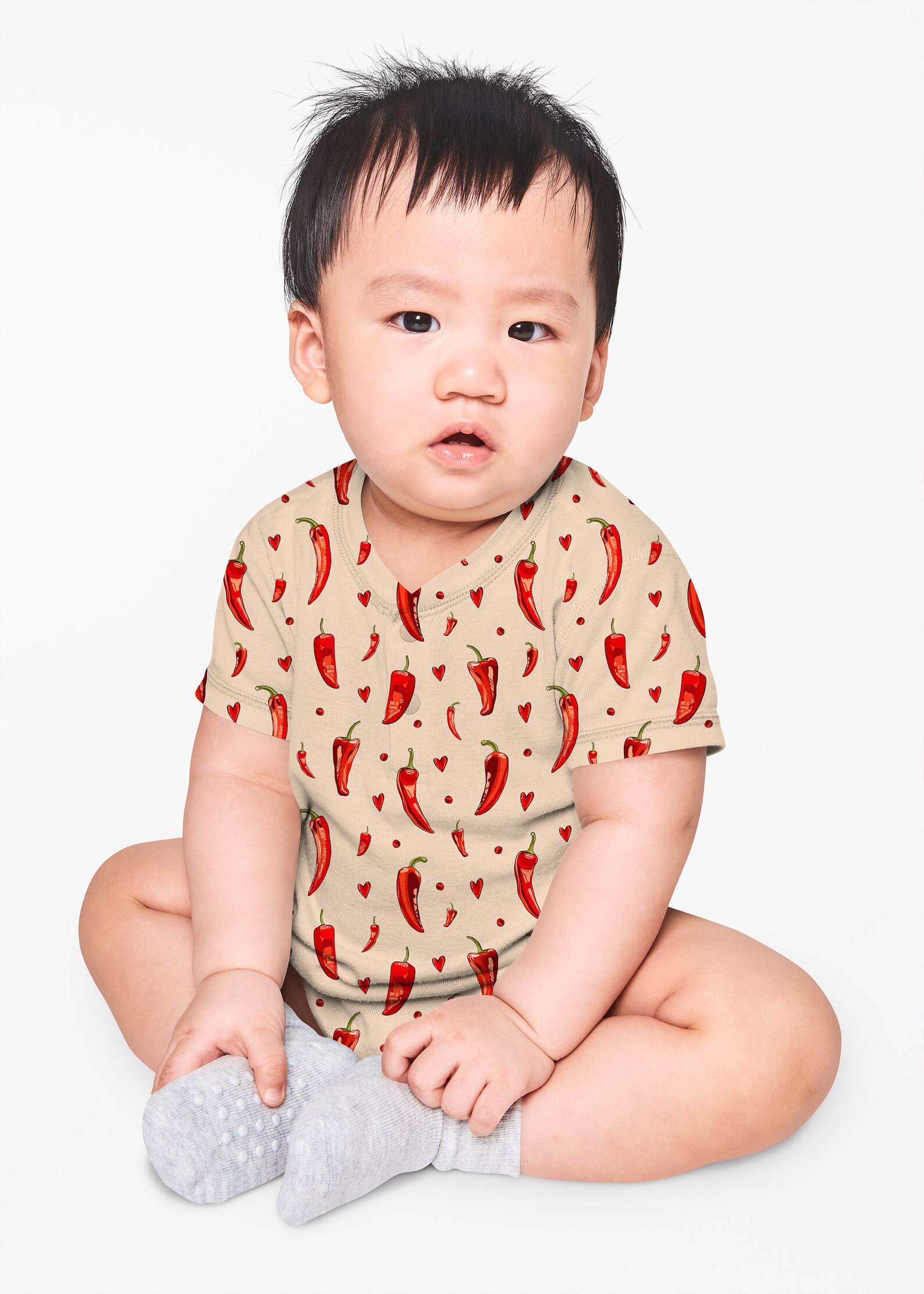 Hot Chilli Pepper Seamless Repeat Pattern, Spicy Vegetable Fabric ...