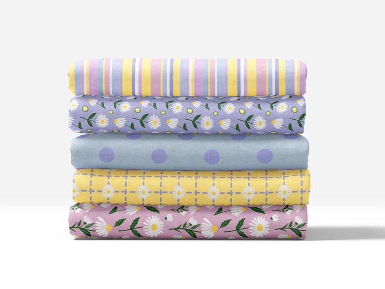 Daisy Flower Digital Paper Summer Meadow Seamless Pattern - Etsy