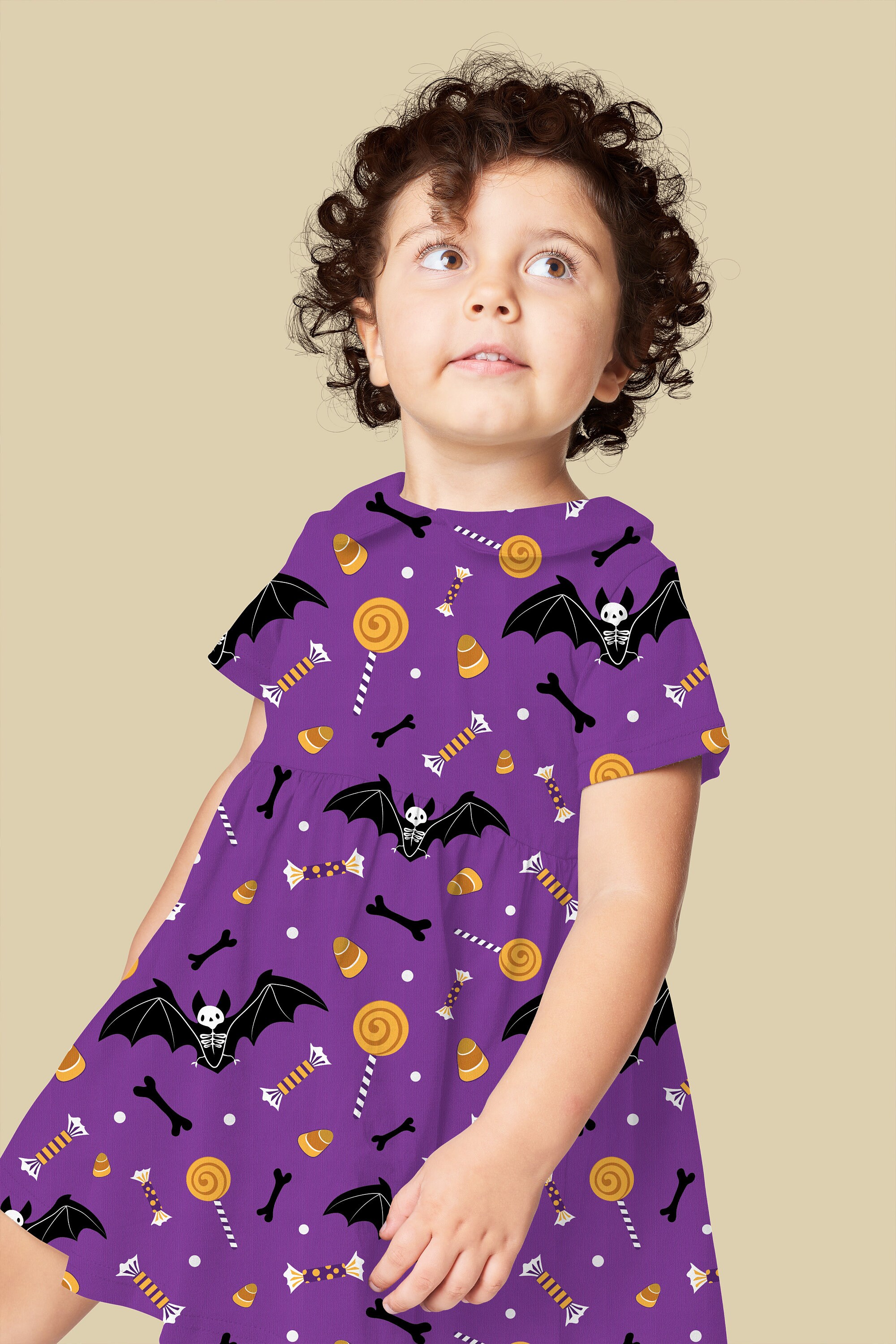 Halloween Kids Digital Paper Pumpkin Face Seamless - Etsy