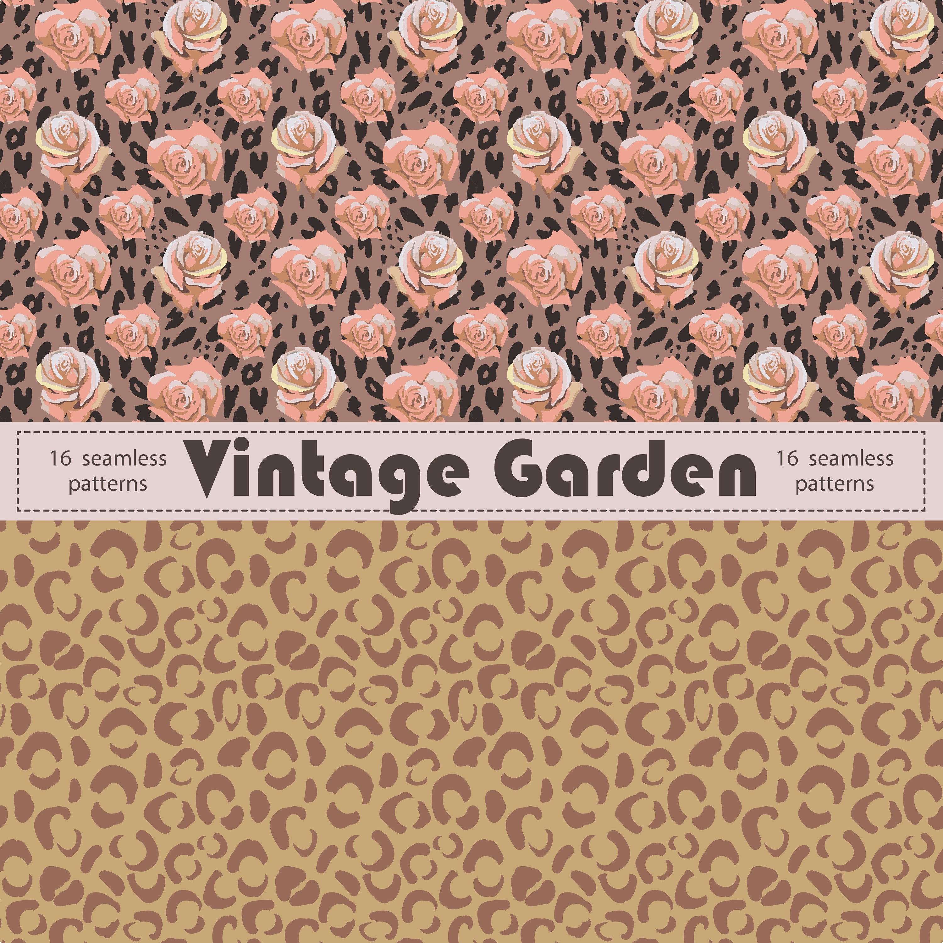 Vintage Flowers Digital Paper Flower Scrapbook Paper Floral Seamless ...