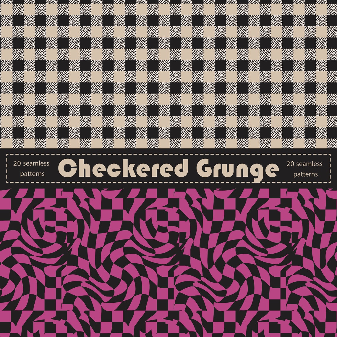 Checkerboard Seamless Pattern, Harlequin Paper, Checkered Fabric Design ...