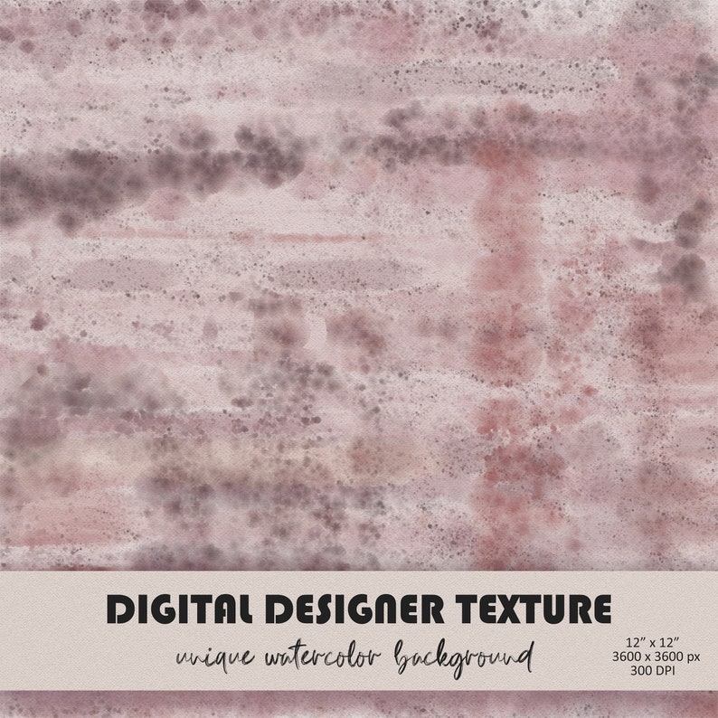 8 Blush Ombre Digital Paper, Dusty Pink Watercolor Textures, Pastel ...