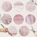 8 Blush Ombre Digital Paper, Dusty Pink Watercolor Textures, Pastel ...