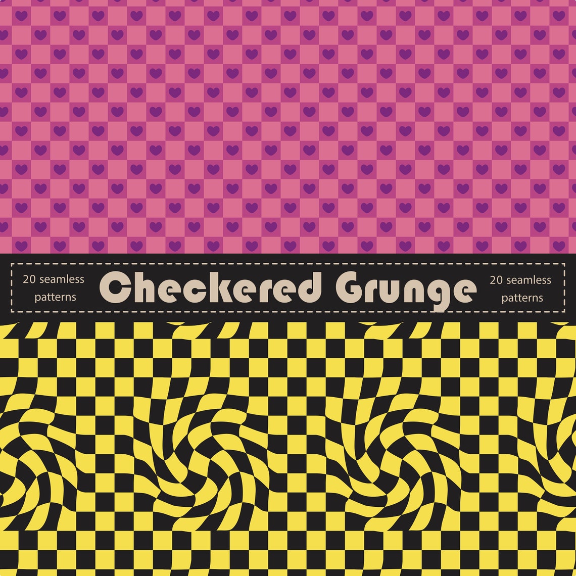 Checkerboard Seamless Pattern, Harlequin Paper, Checkered Fabric Design ...
