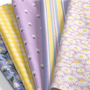 Daisy Flower Digital Paper, Summer Meadow Seamless Pattern, Floral ...