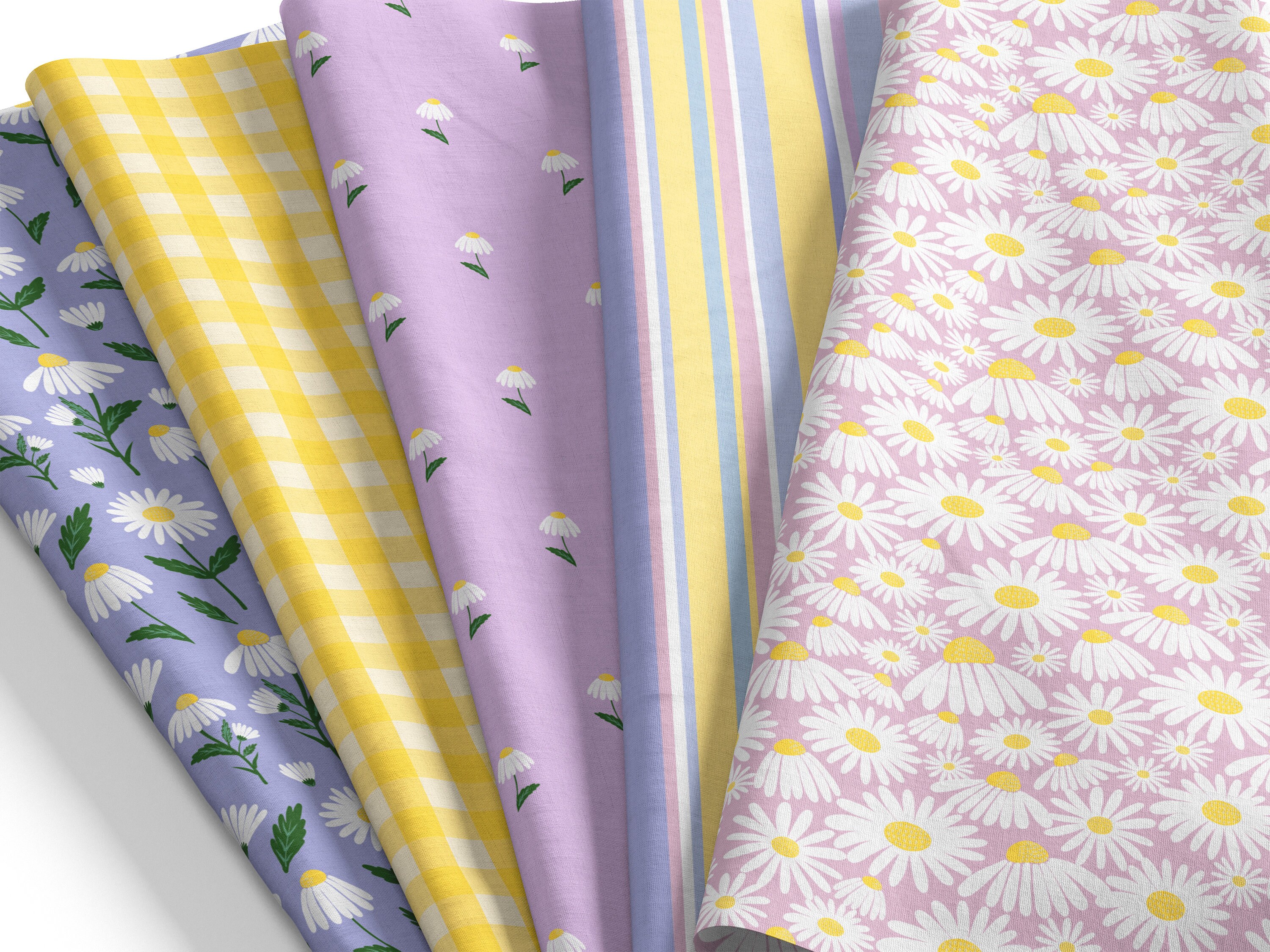 Daisy Flower Digital Paper Summer Meadow Seamless Pattern - Etsy