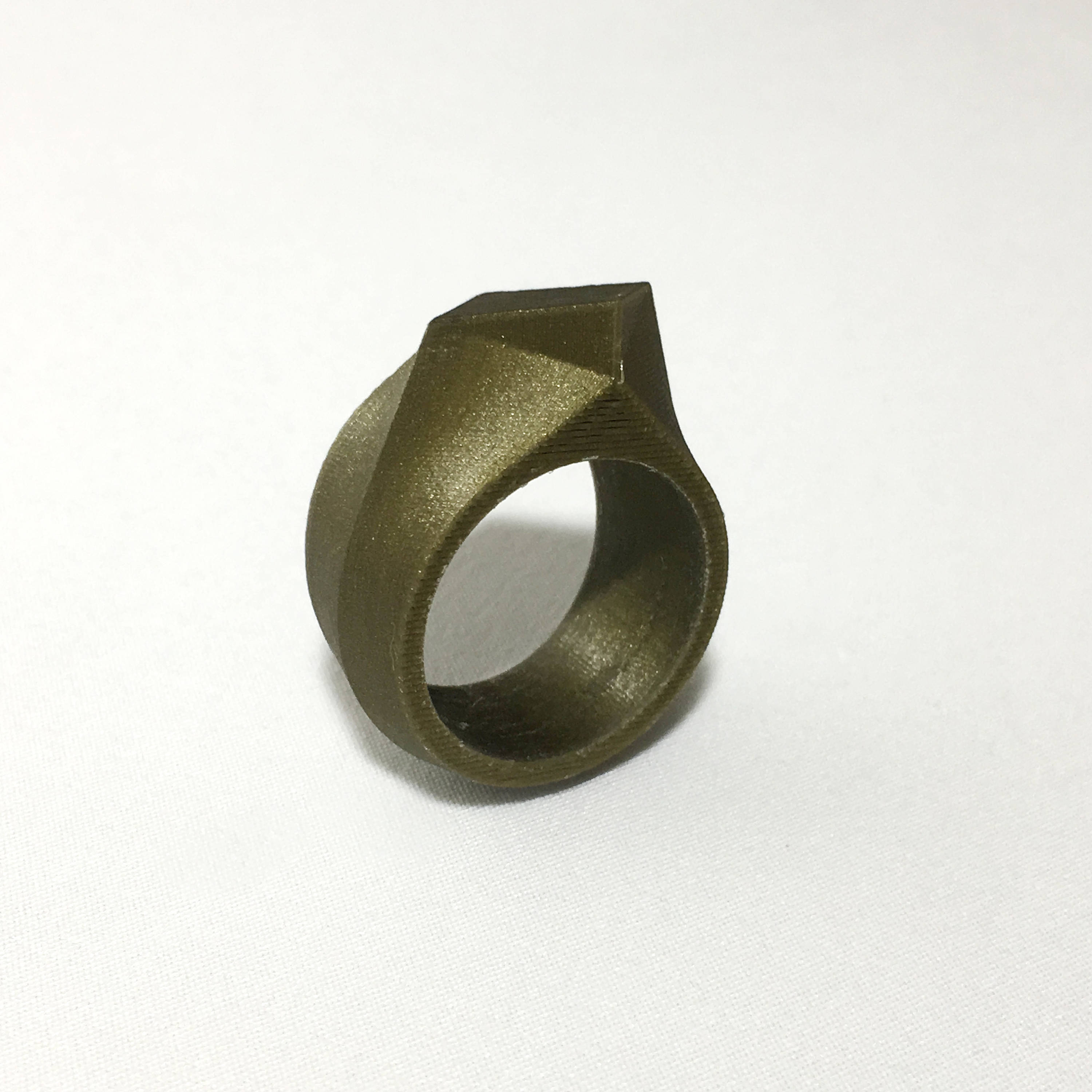 DIAMOND SHORT Unisex 3d Printed Statement Plastic Ring for Men for ...
