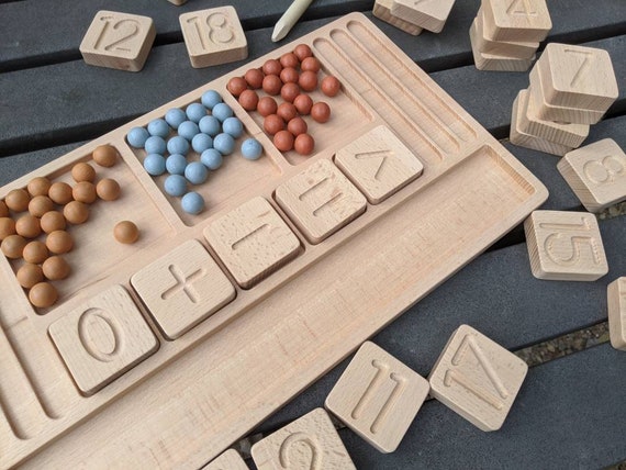 Learning & School Toys & Games Toys Wooden Balls Sorting Matching ...