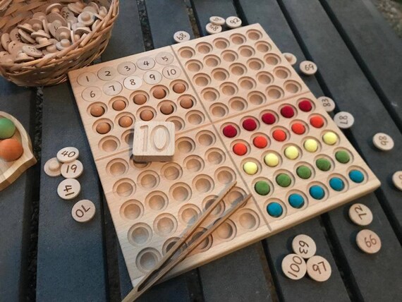 Learning & School Toys & Games Toys Wooden Balls Sorting Matching ...