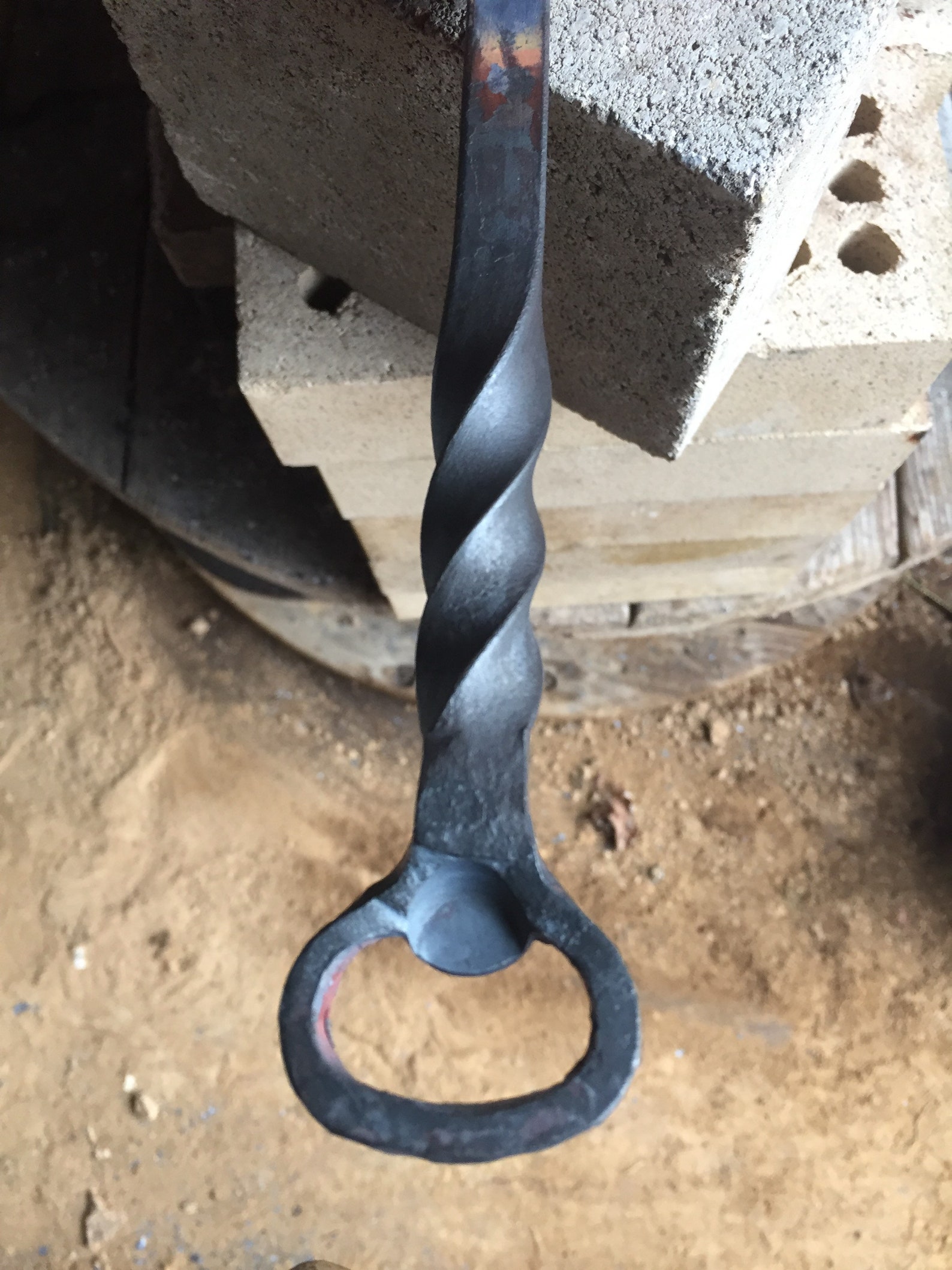 Hand Forged Fire Pit Poker With Forge Welded Point. Great Gift - Etsy