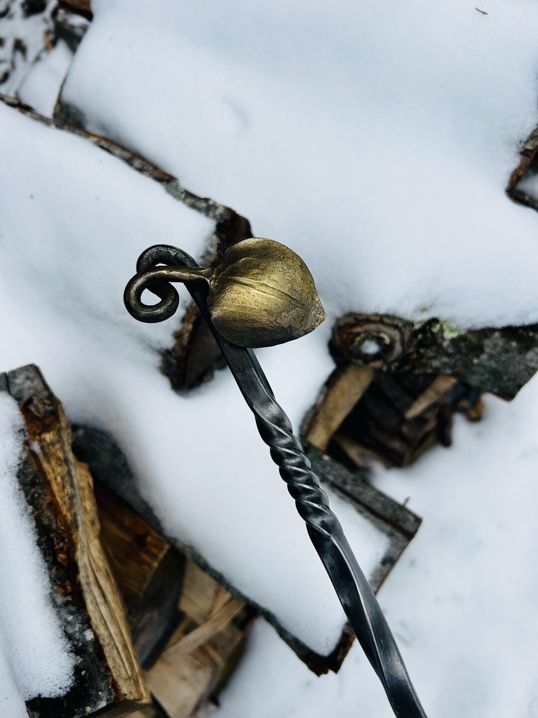 Hand Forged Carbon Steel Meat Turner With Leaf End - Etsy