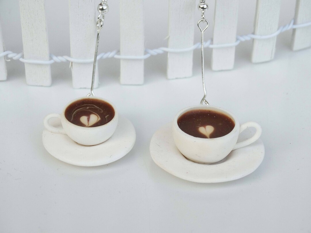 Miniature Coffee Cups,kawaii Jewelry,valentine's Day Gifts,food Jewelry ...