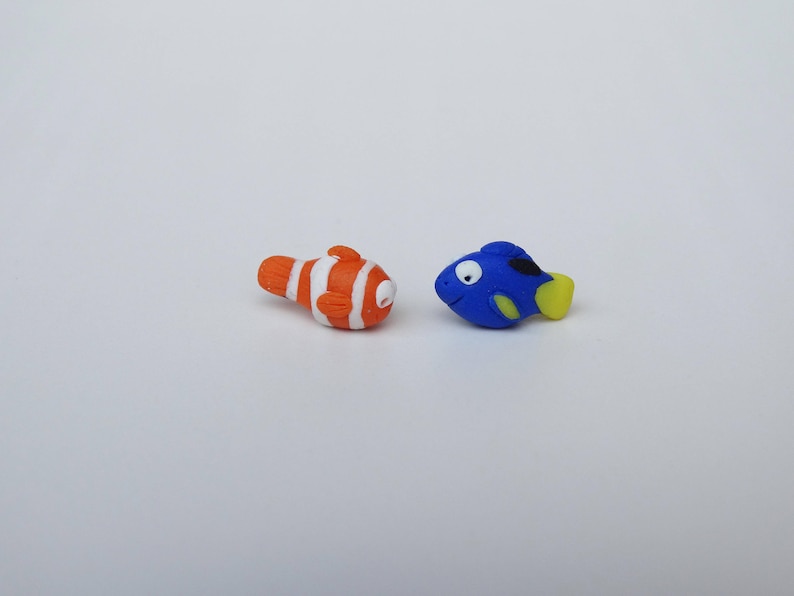 Dory and Nemo,polymer Clay Stud,kids Studs,gift,fimo Jewellery,fimo ...