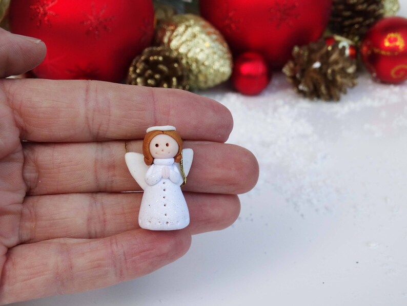 Miniature Angel,polymer Clay Angel,christmas Toy,christmas Gift,polymer ...
