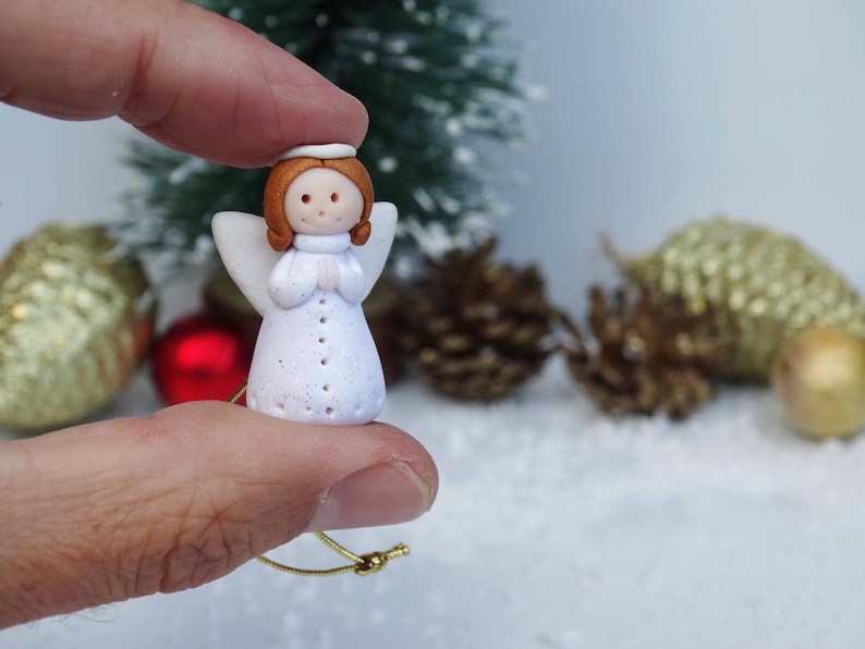 Miniature Angel,polymer Clay Angel,christmas Toy,christmas Gift,polymer ...