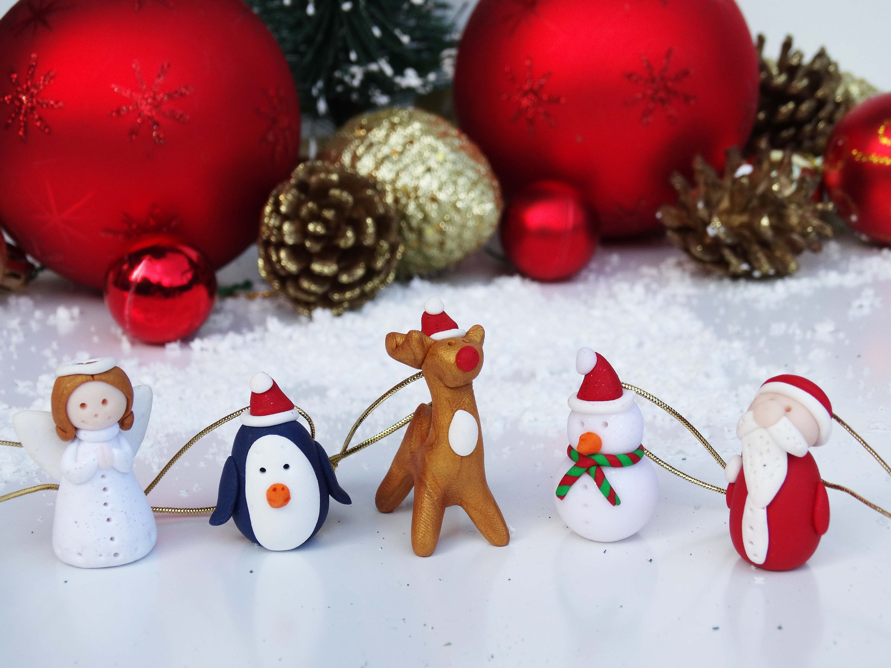 Miniature Angelpolymer Clay Angelchristmas Toychristmas | Etsy