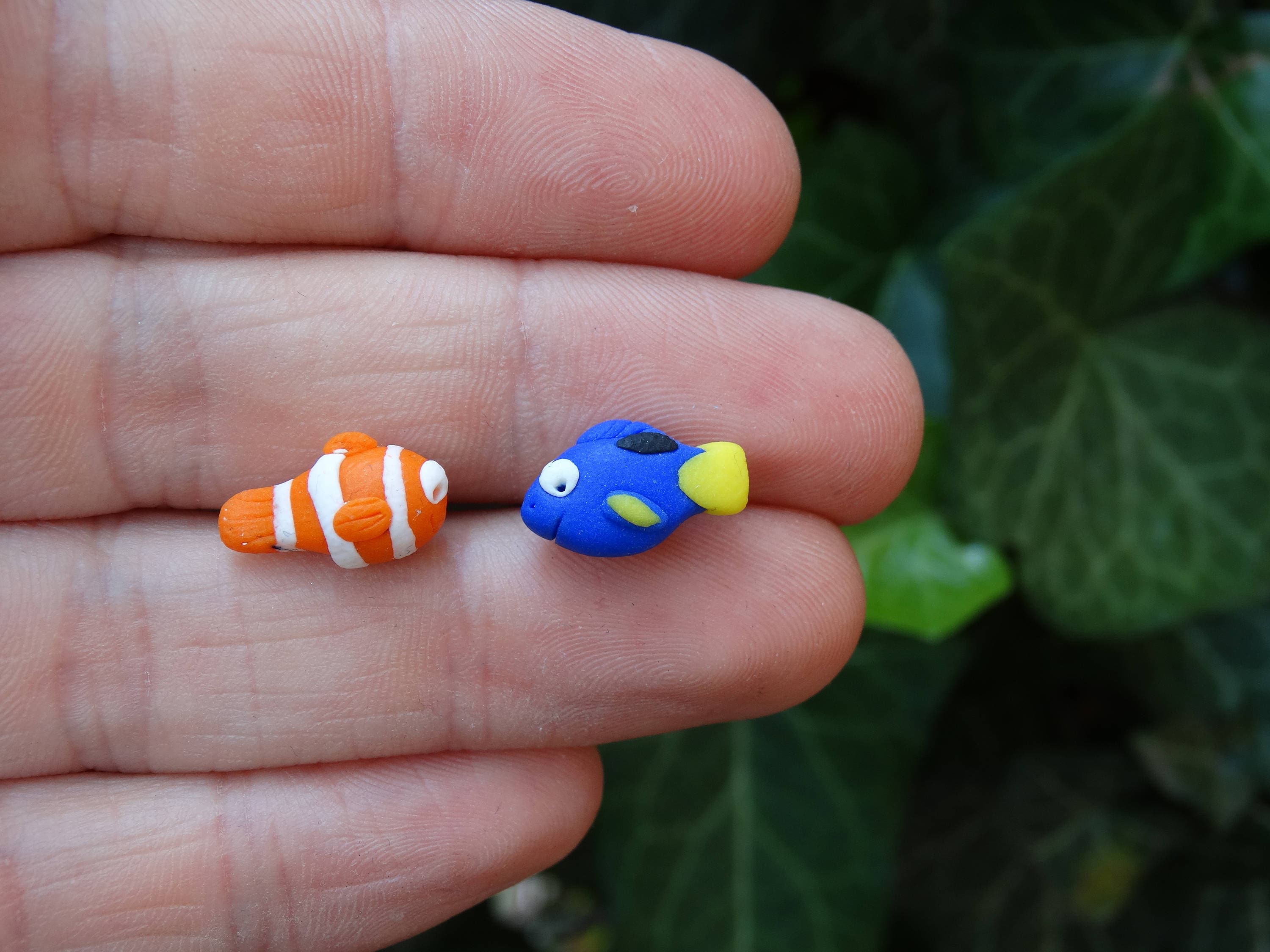 Dory and Nemo,polymer Clay Stud,kids Studs,gift,fimo Jewellery,fimo ...