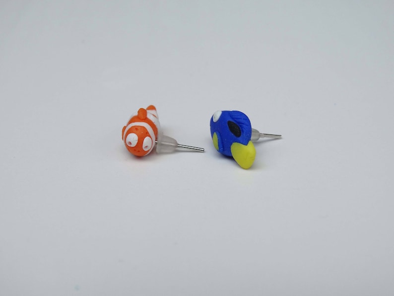 Dory and Nemo,polymer Clay Stud,kids Studs,gift,fimo Jewellery,fimo ...