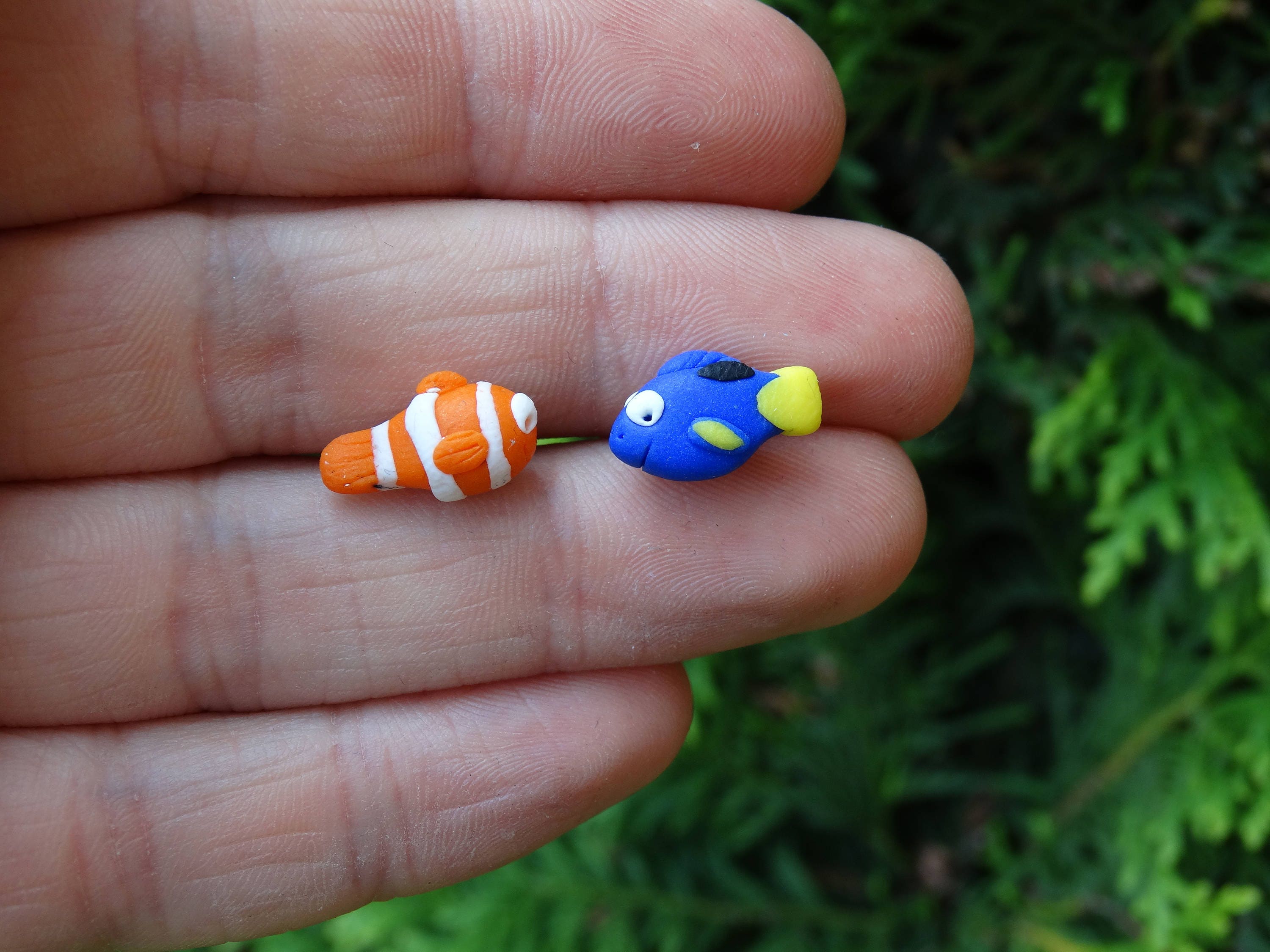 Dory and Nemo,polymer Clay Stud,kids Studs,gift,fimo Jewellery,fimo ...