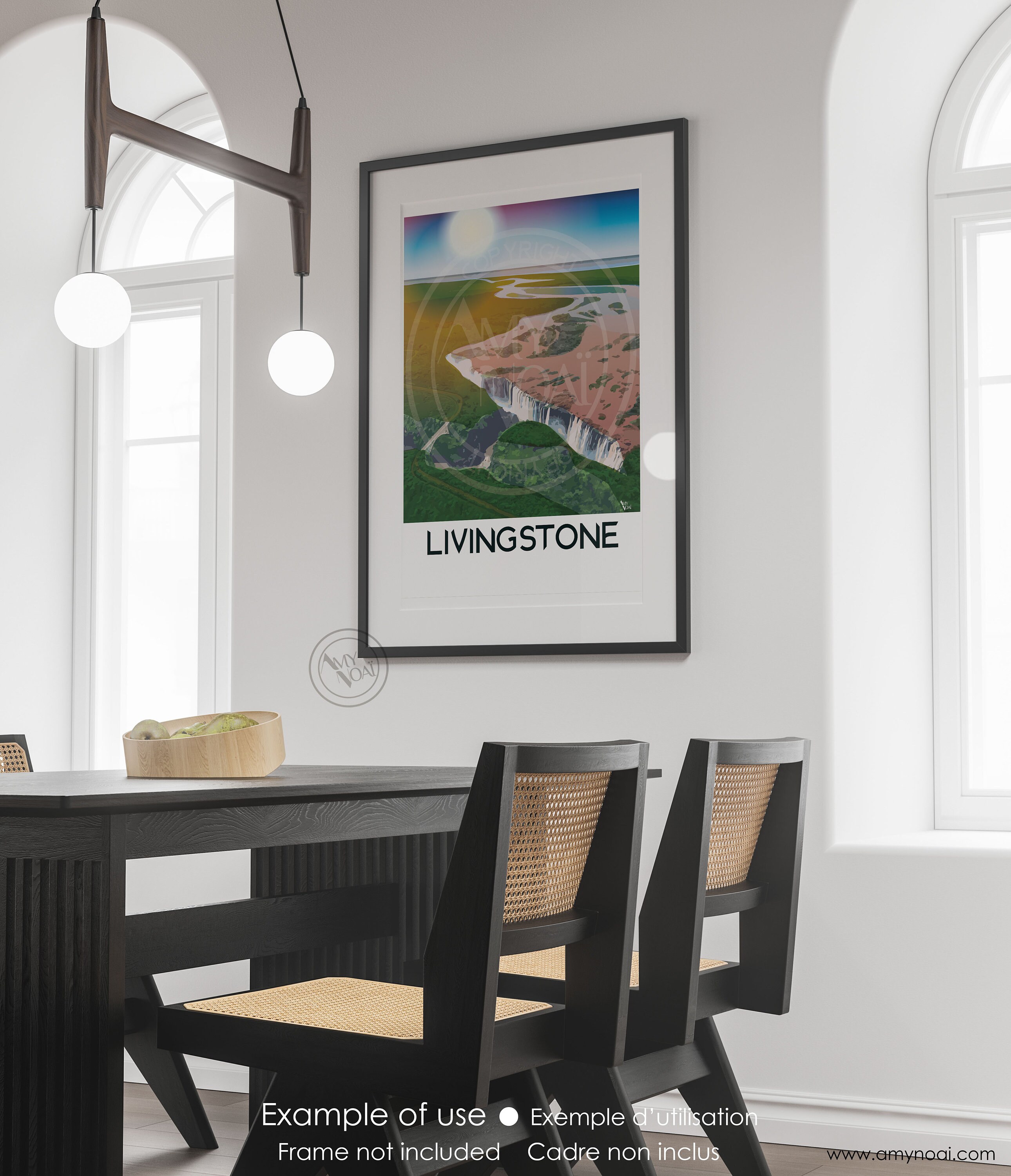 Paysage Natural De La Cascade Poster