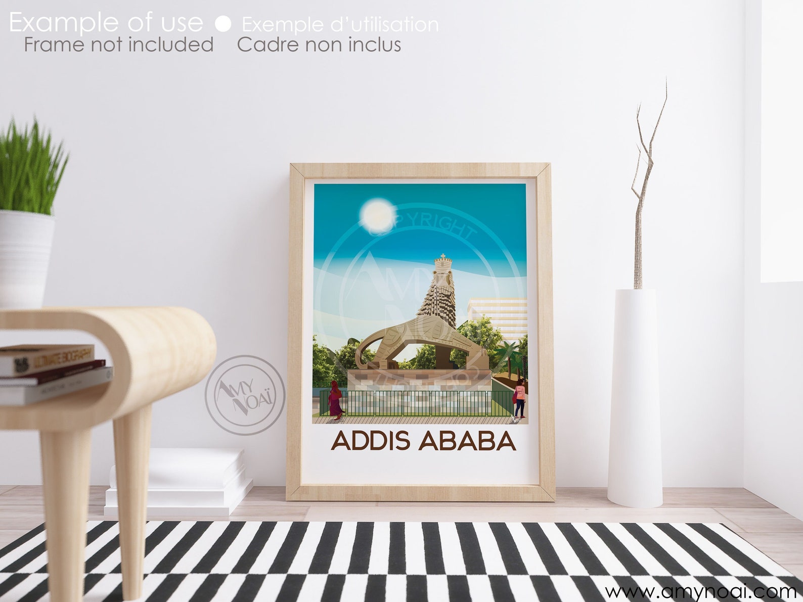 ETHIOPIA 1-africa Poster Print,addis Ababa,monument Statue of the Lion ...