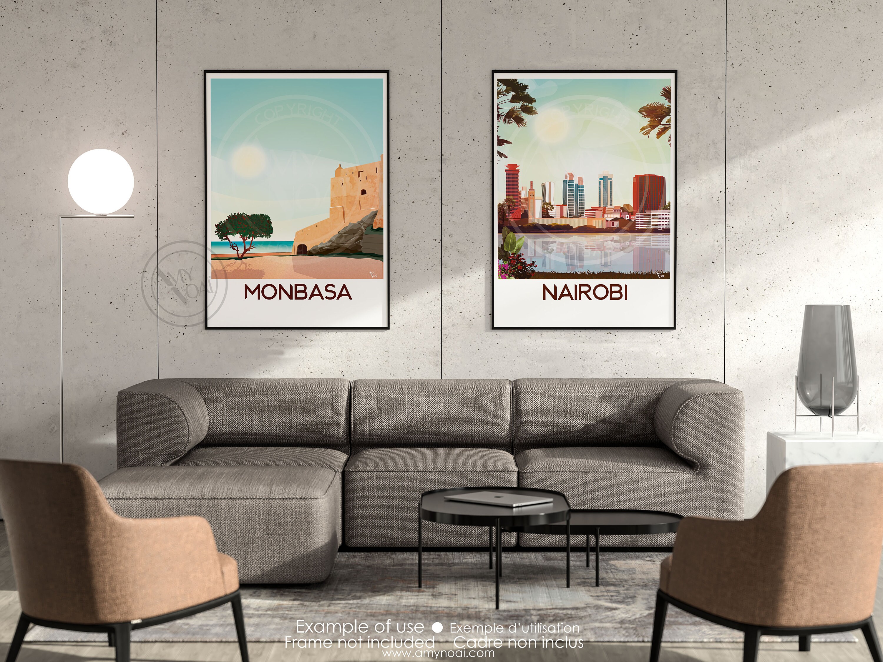 KENYA Design4 1 Africa Poster Print,mombasa, Mvita Island, Port City ...