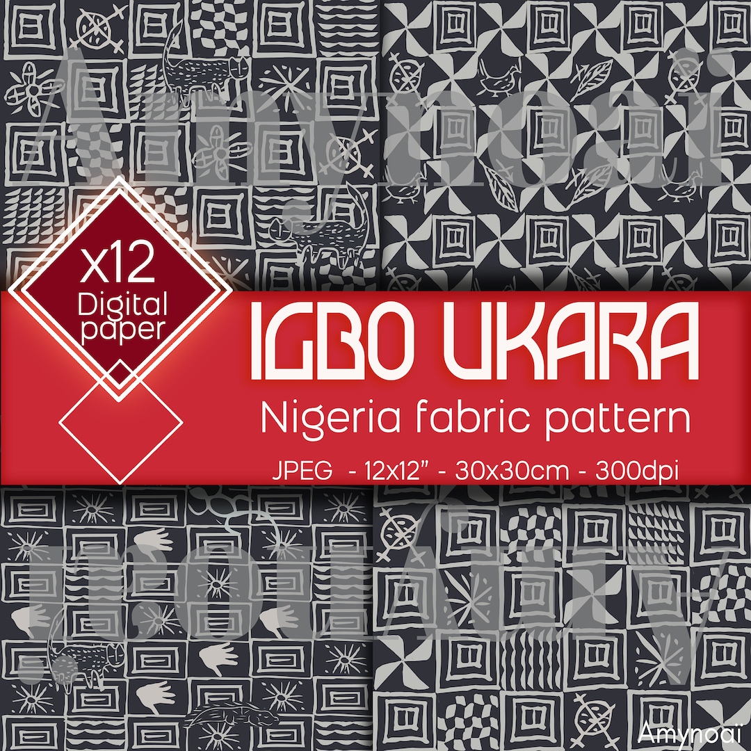 Patrones UKARA IGBO Nigeria patrones, patrones tradicionales africanos ...