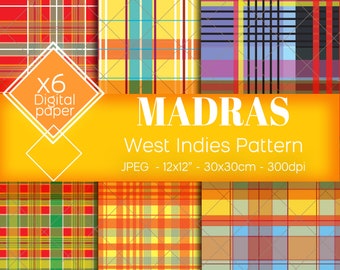 Virgin Islands Madras Fabric - Etsy UK