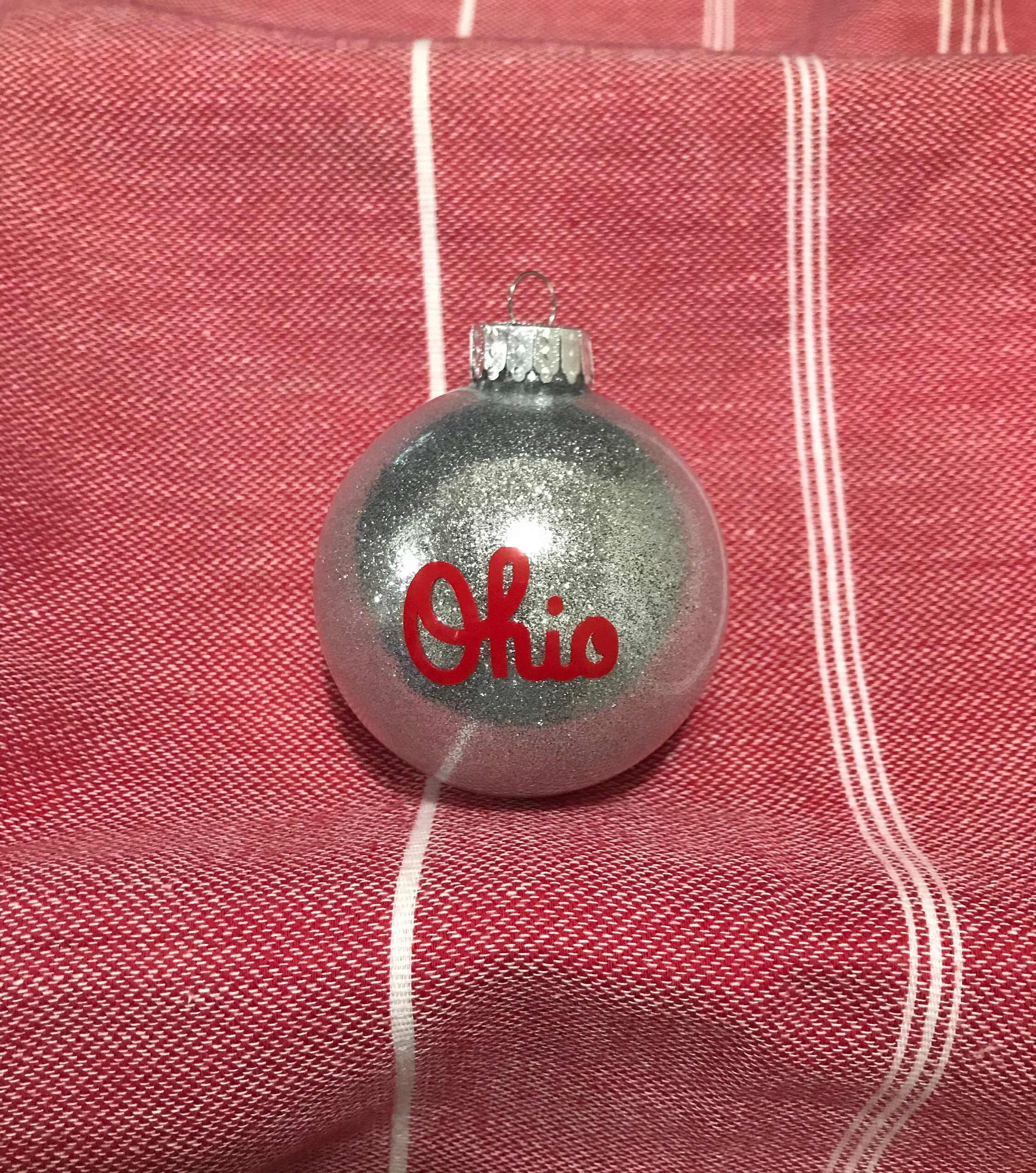 Script Ohio Ornament Script Ohio Ohio Ornament Ohio State - Etsy