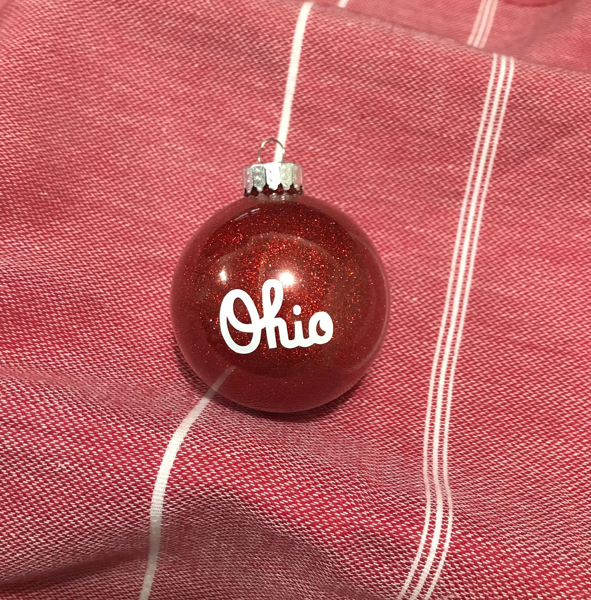 Script Ohio Ornament Script Ohio Ohio Ornament Ohio State - Etsy