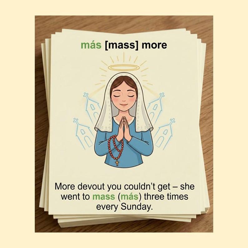 Printable Spanish Flashcards PDF | Mnemonic Atkinson Method | 100 ...