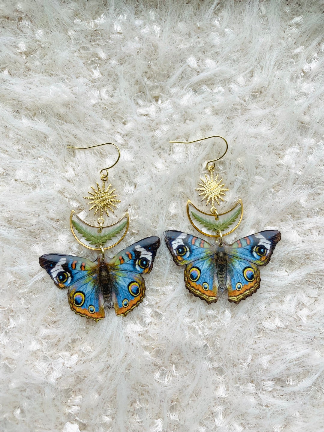 Buckeye Luna Fern Butterfly - Etsy Buckeye Luna Fern Butterfly - Etsy