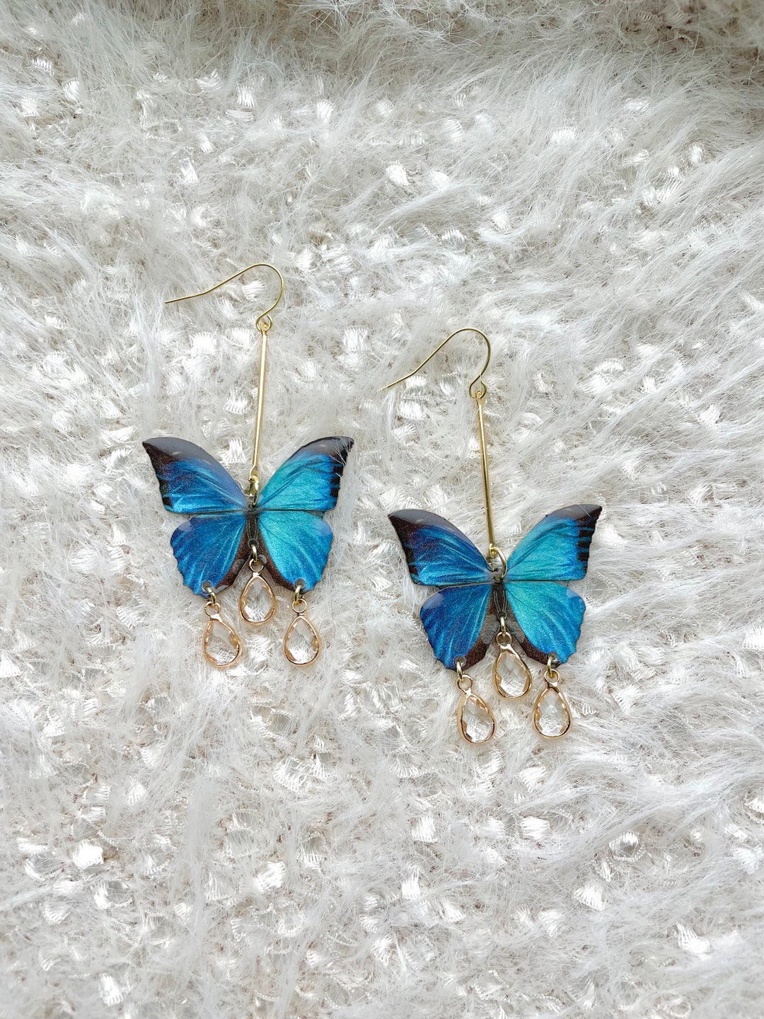 BLUE MORPHO CRYSTALS - Etsy