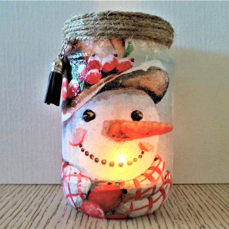 Snowman Night Light - Etsy