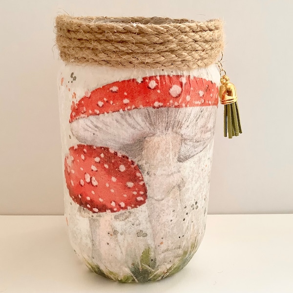 Toadstool Lamp - Etsy UK