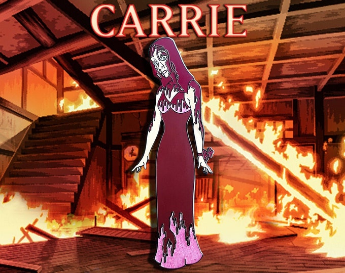 Carrie White Horror Enamel Pin Carrie Stephen King Horror Movie Lapel ...