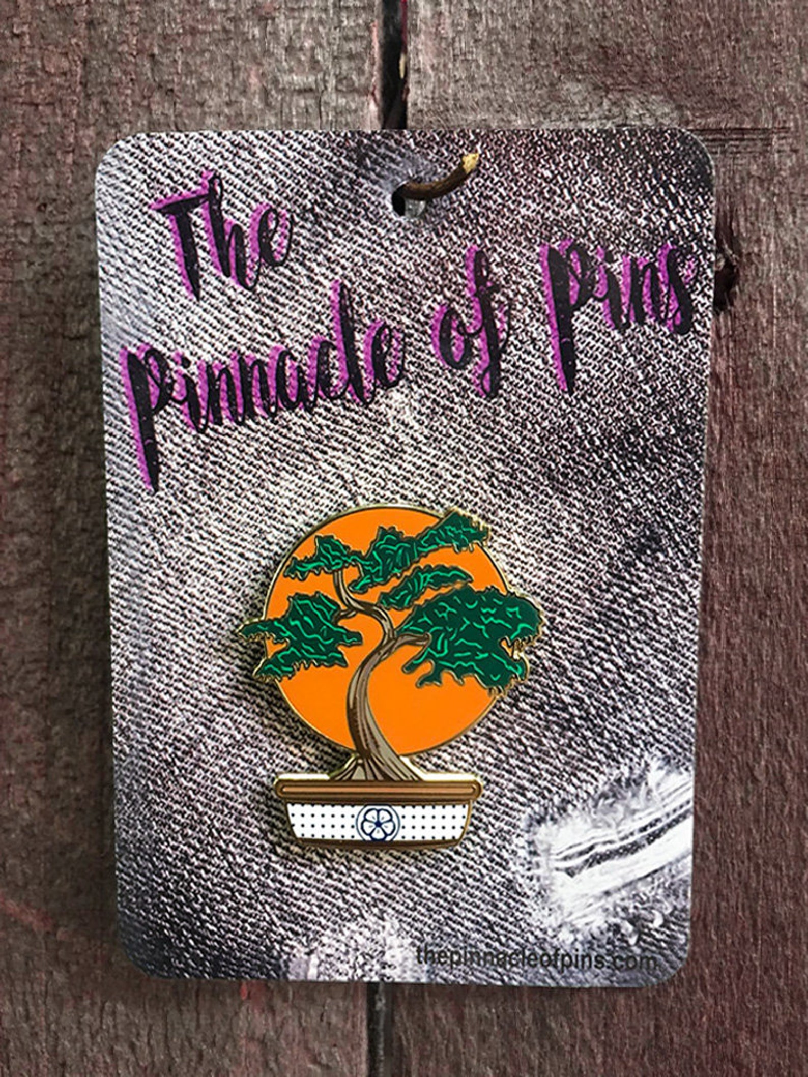 Bonsai Tree Enamel Pin | Karate Kid Movie | Mr. Mijagi | Wax on Wax off ...