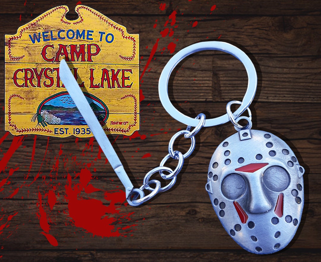 Jason Voorhees Mask Friday the 13th Horror Keychain | Halloween Movie ...