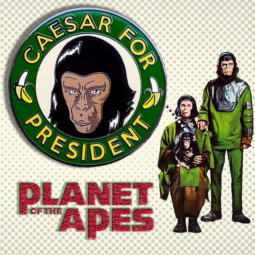 Planet of the Apes Caesar PIN | SCI-FI Movie Franchise | Rod Serling ...