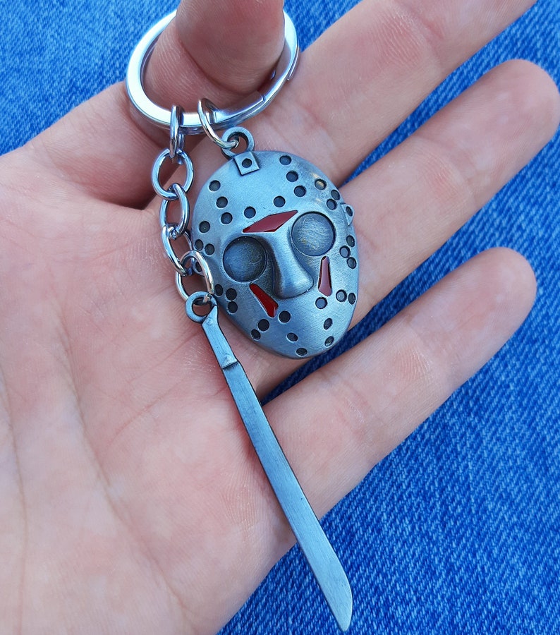 Jason Voorhees Mask Friday the 13th Horror Keychain - Etsy