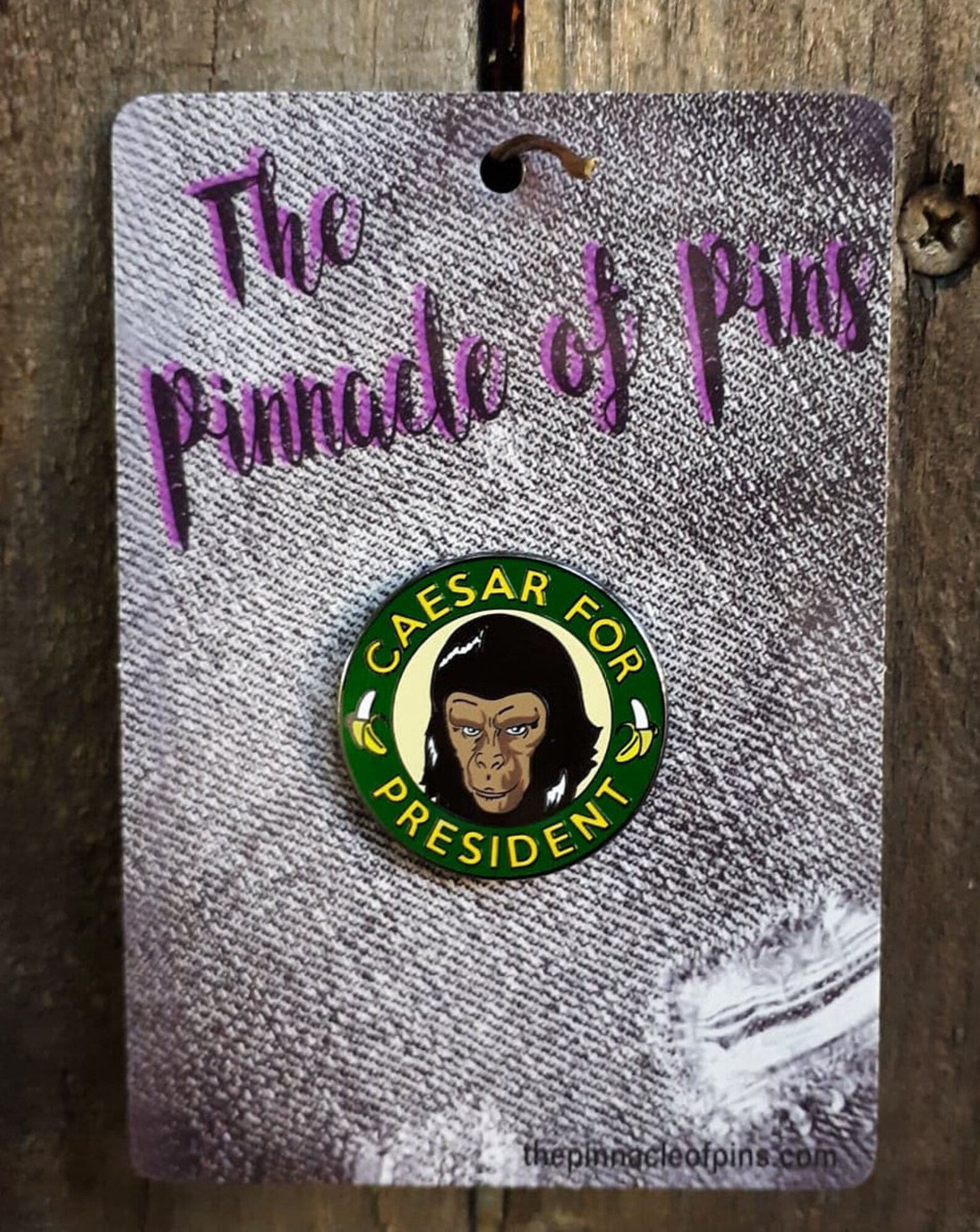 Planet of the Apes Caesar PIN | SCI-FI Movie Franchise | Rod Serling ...