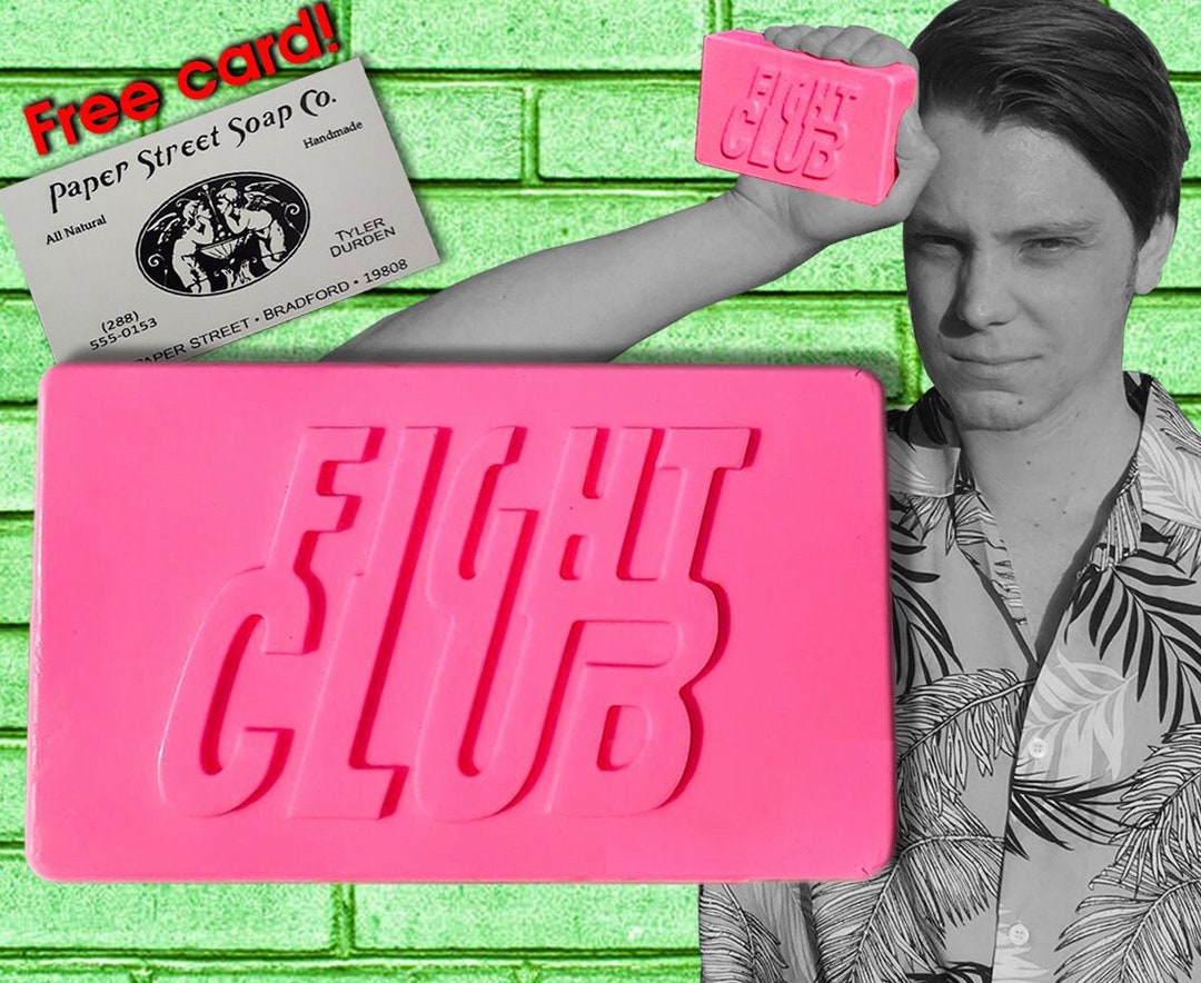 Fight Club Soap Bar Movie Tyler Durden Paper Street Pink Soap Prop Film ...