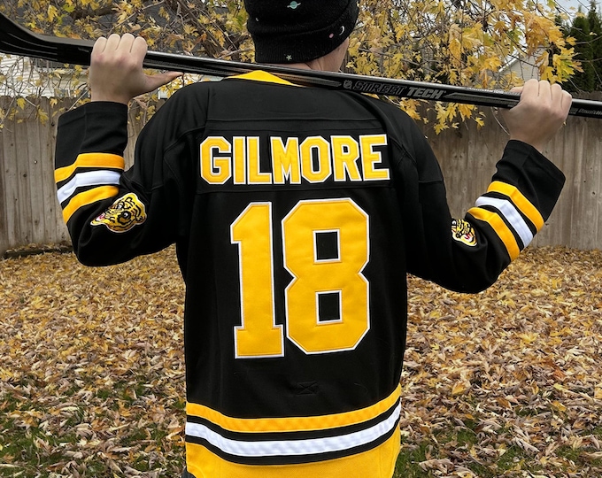 Happy Gilmore Stitched Jersey | Adam Sandler #18 Boston Hockey Sweater ...