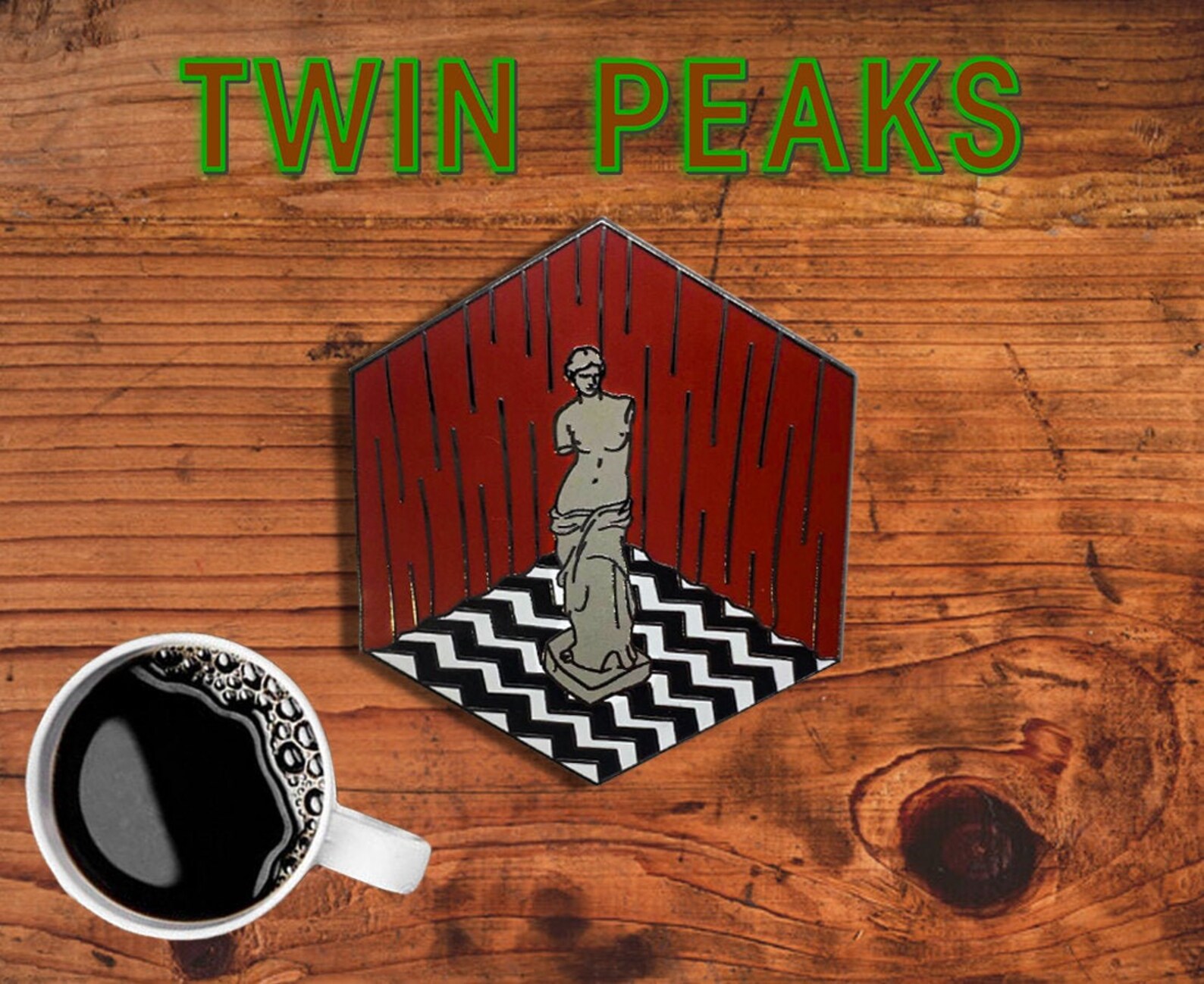 Twin Peaks Enamel Pin David Lynch TV Show Special Agent | Etsy