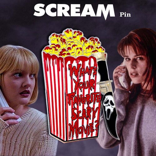 Scream Horror Enamel Pin Wes Craven 90's Lapel Horror - Etsy