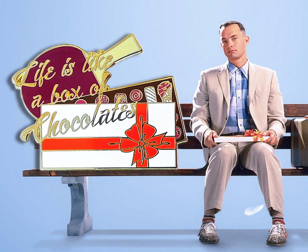Forrest Gump Enamel Pin | Life is Like Box of Chocolates | Tom Hanks ...
