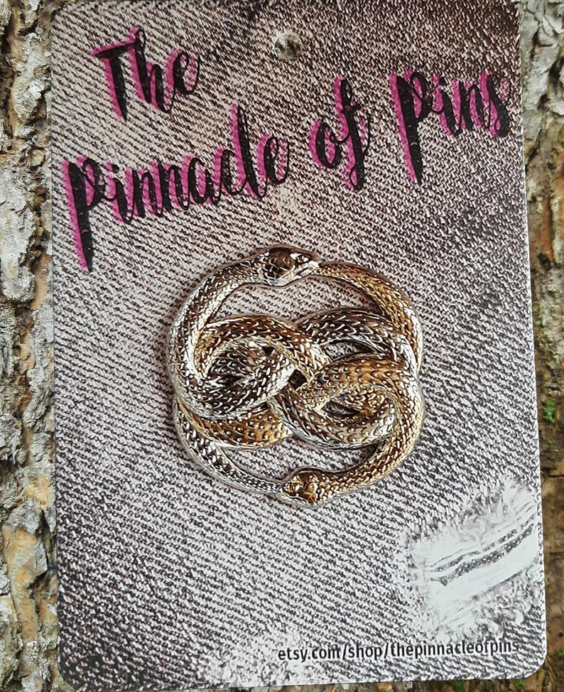 The Neverending Story Auryn Amulet Enamel Pin: 3D Snake Brooch - Etsy